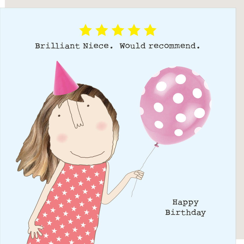 Rosie Made A Thing Five Star Niece Birthday Card Cards